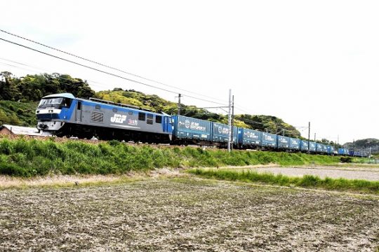 U50A-38000形の日本通運新デザインコンテナ12個が「トヨタロングパスエクスプレス」に積載 | 鉄道ホビダス